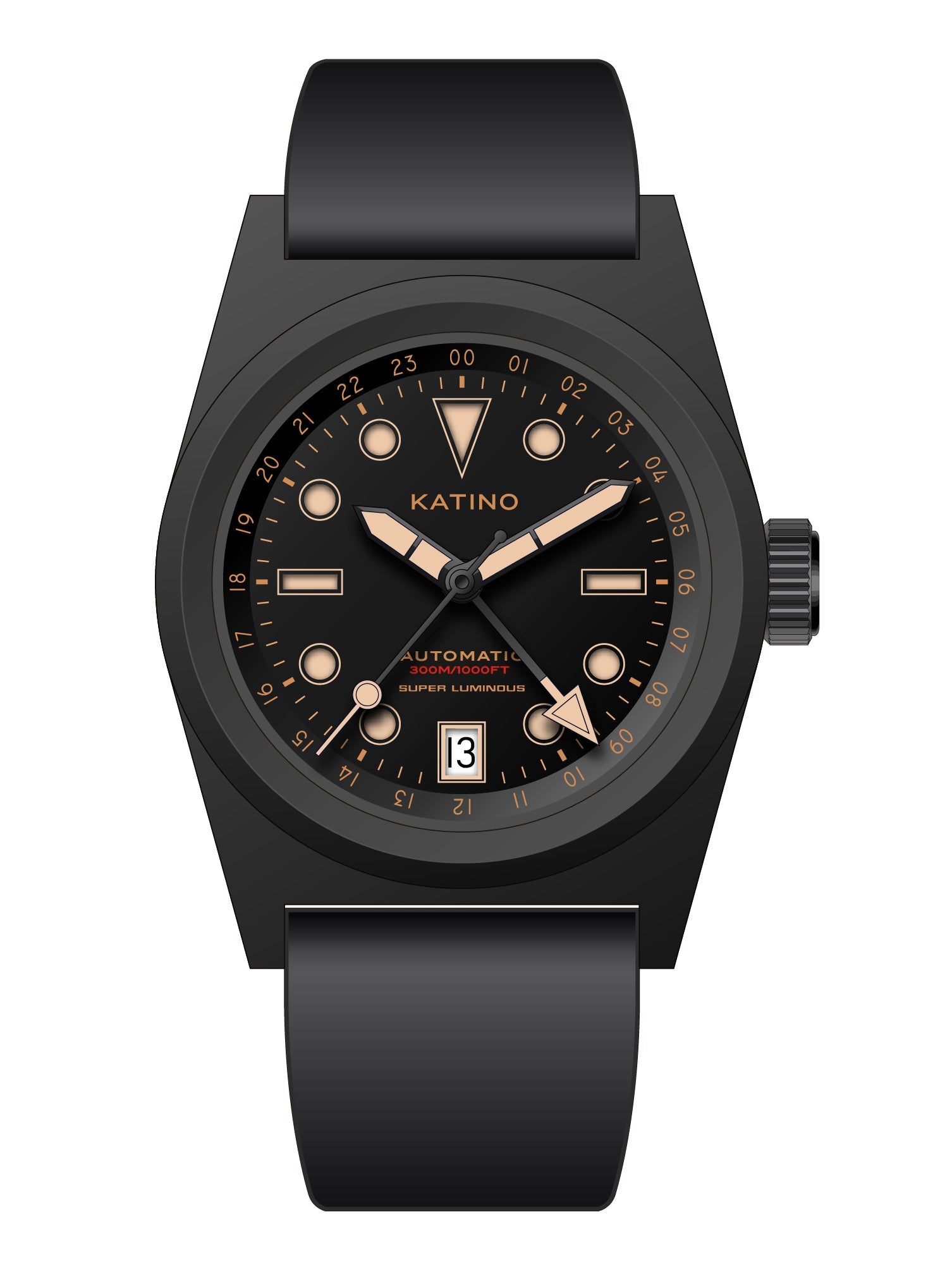 Shark Shadow Diver Titanium Dive Watches 300m – KRONOSTI ...